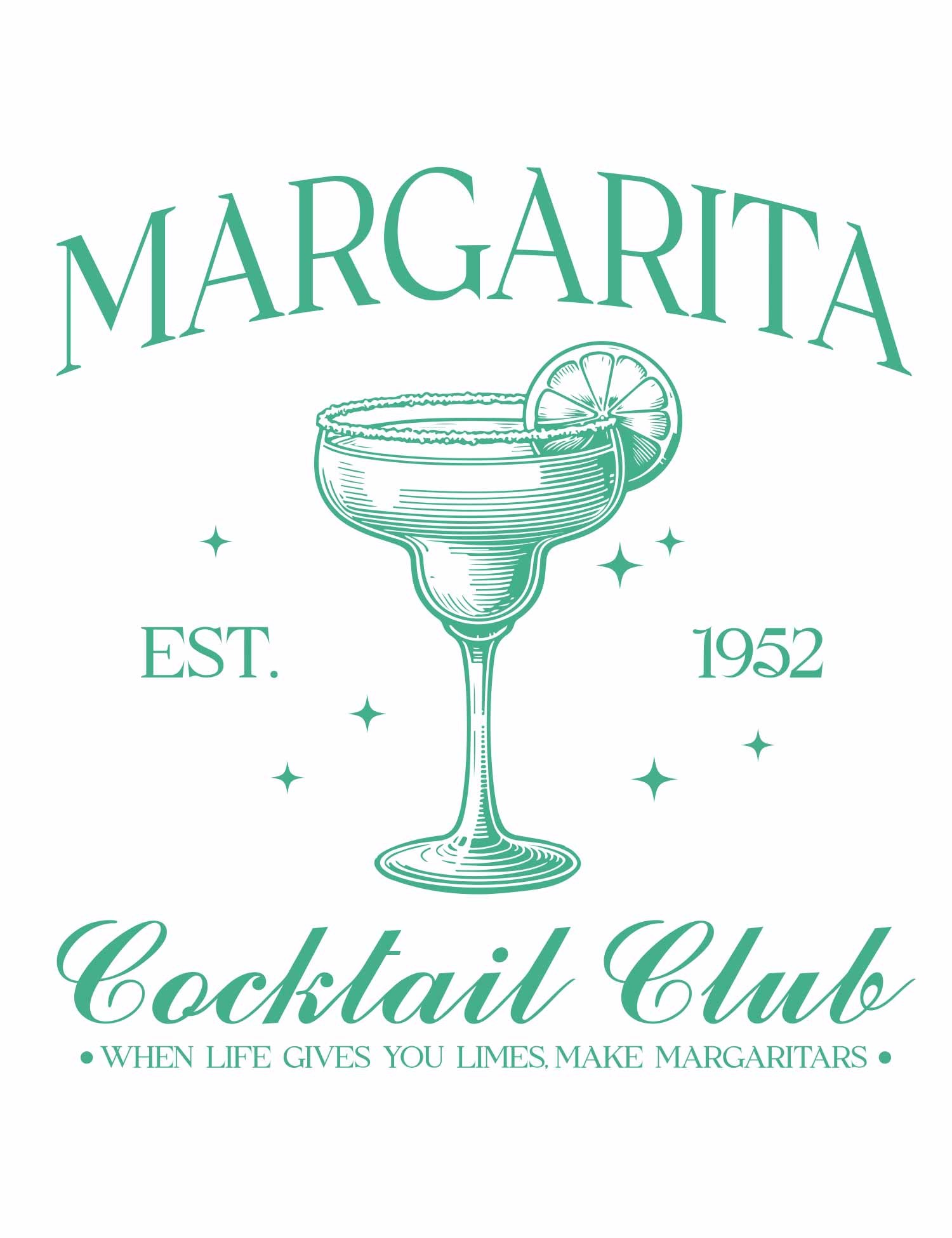 Margarita - Summer Cocktails Kleding Transfers – Rebel Studio