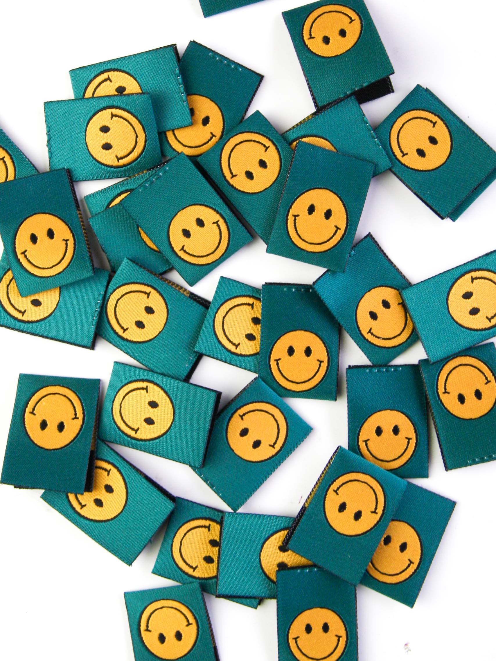 Smileys Green - Geweven label - Bright Autumn | Rebel studio – Rebel Studio