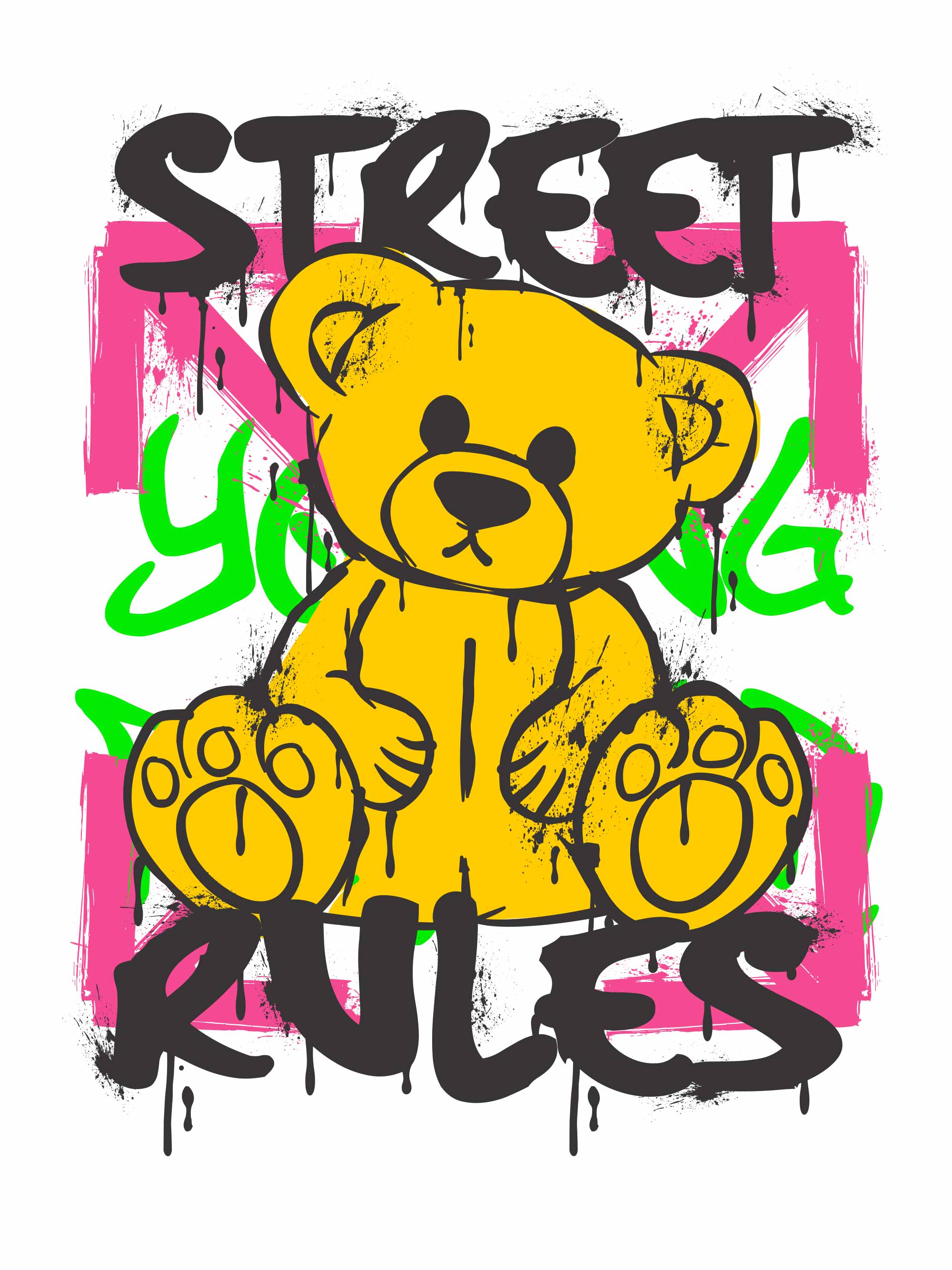 Street Rules - Boys Kleding Transfers – Rebel Studio